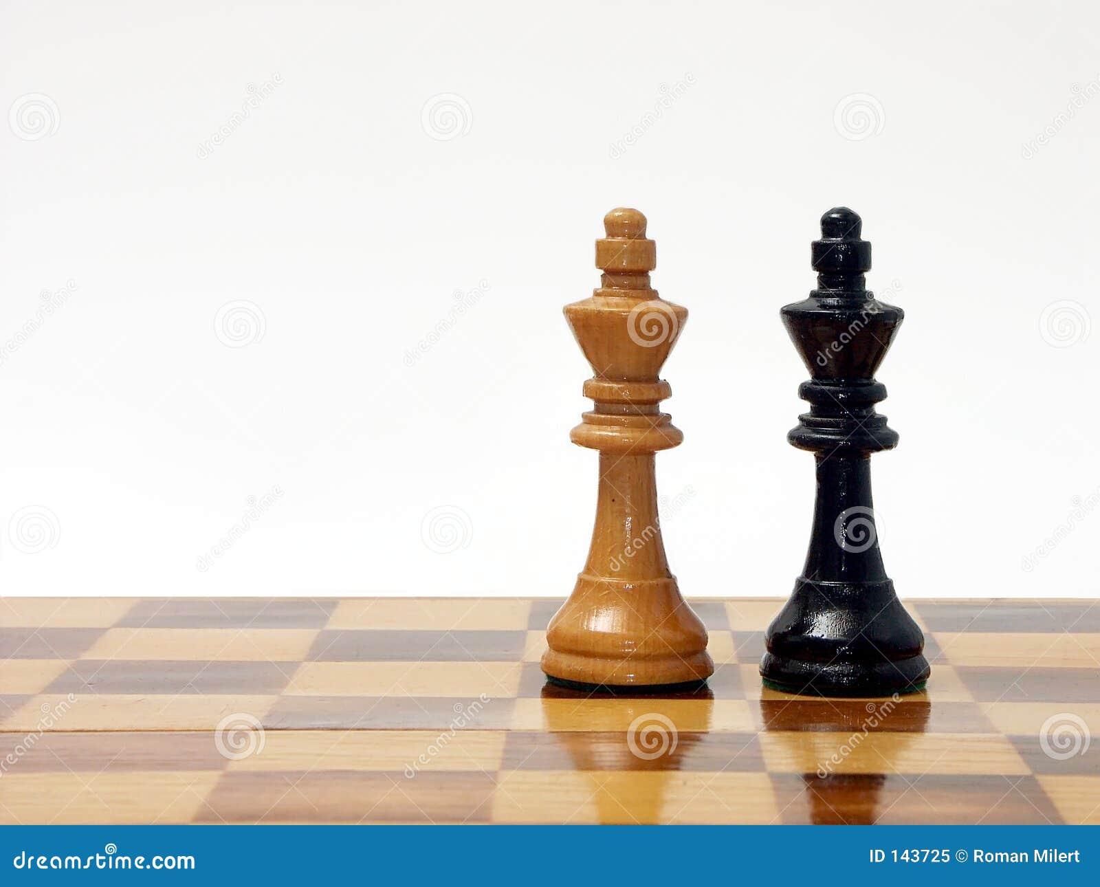 Two kings stock image. Image of games, board, isolated - 143725