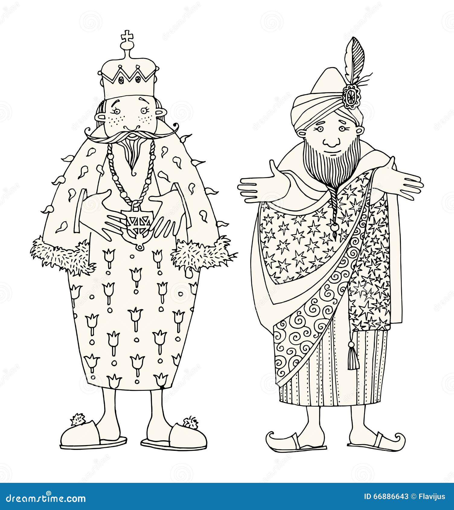Two Kings stock vector. Illustration of parent, drawn - 66886643