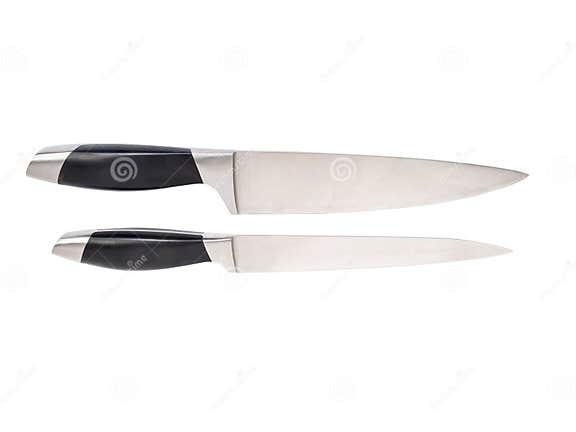Two kitchen knives stock photo. Image of shiny, background - 33114658