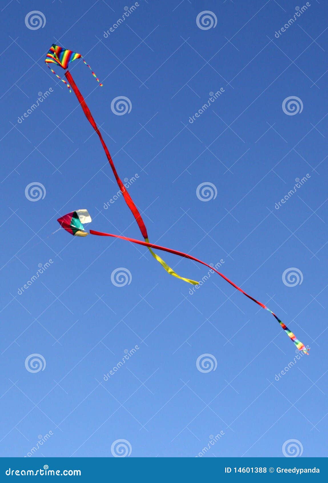Two kites stock photo. Image of frendship, together, china - 14601388