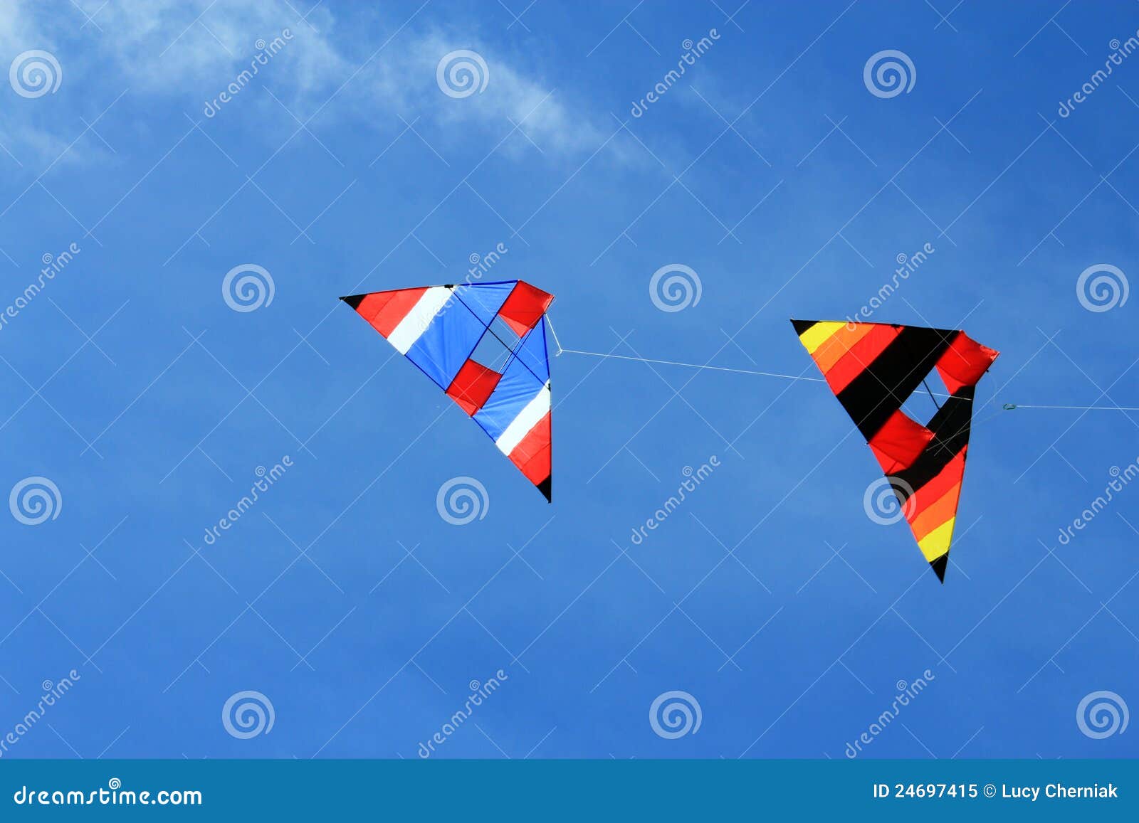 Two Kites in the Sky stock image. Image of pair, kite - 24697415