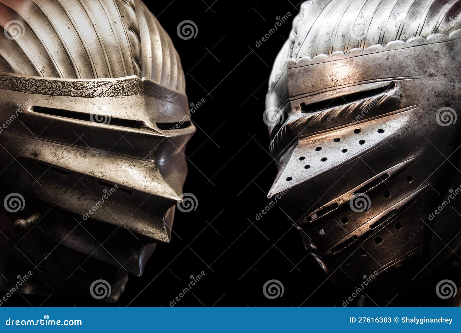 Two knights stock image. Image of knight, panoply, medieval - 27616303