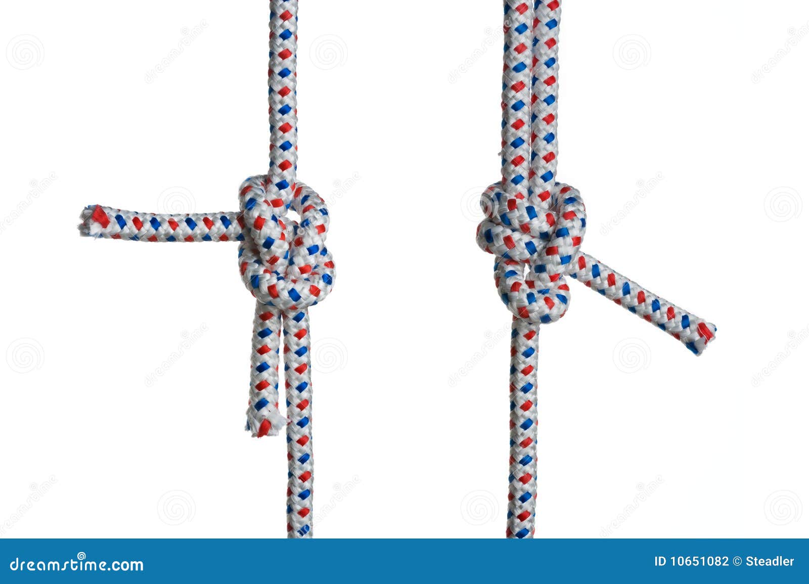 Two knots stock photo. Image of rope, tying, double, knot - 10651082