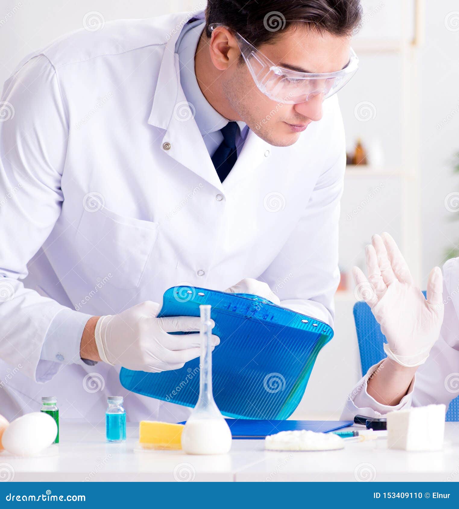 Two Lab Doctor Testing Food Products Stock Photo - Image of ...