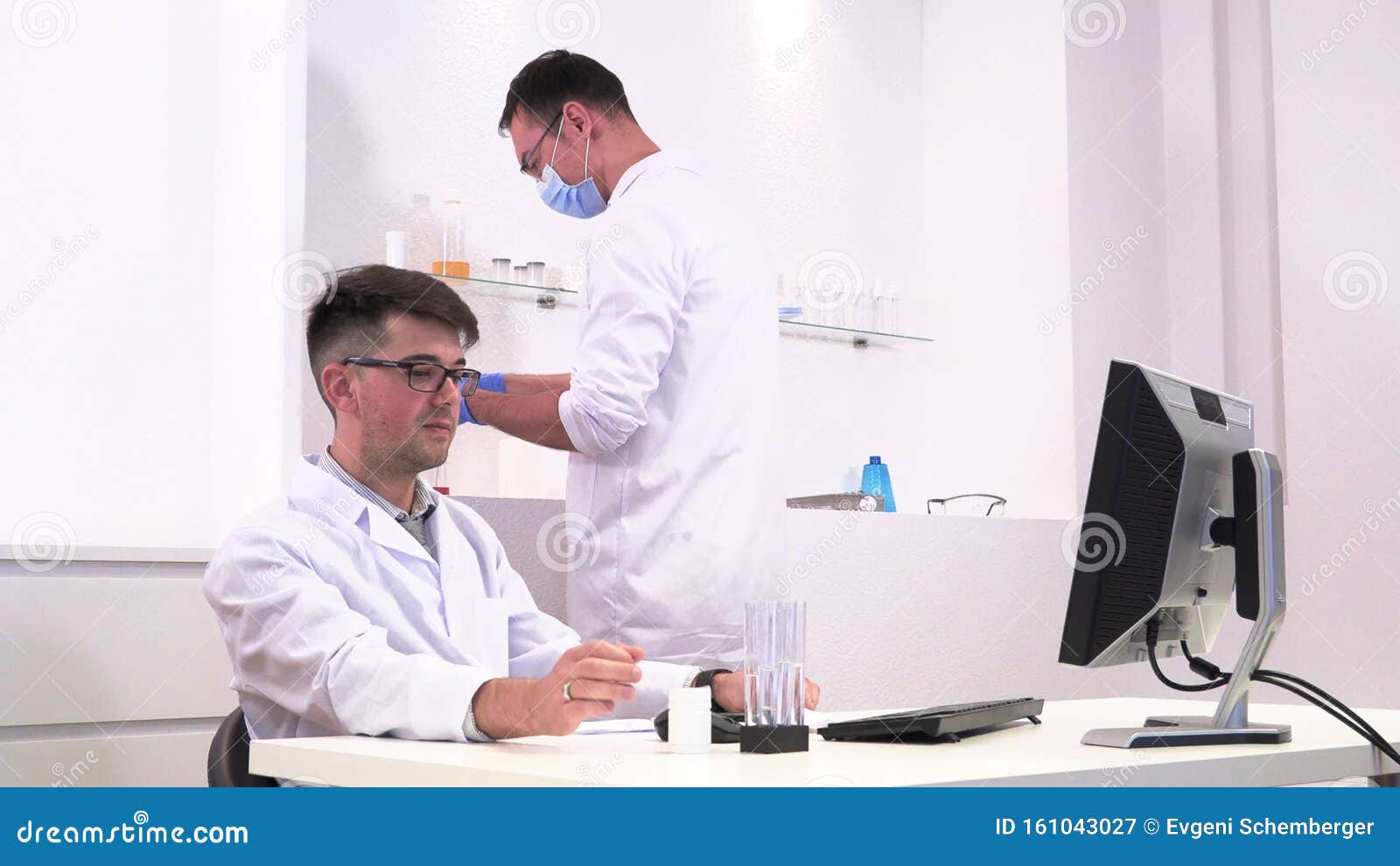 Two Lab Workers Research Microbiology Stock Video - Video of infection ...