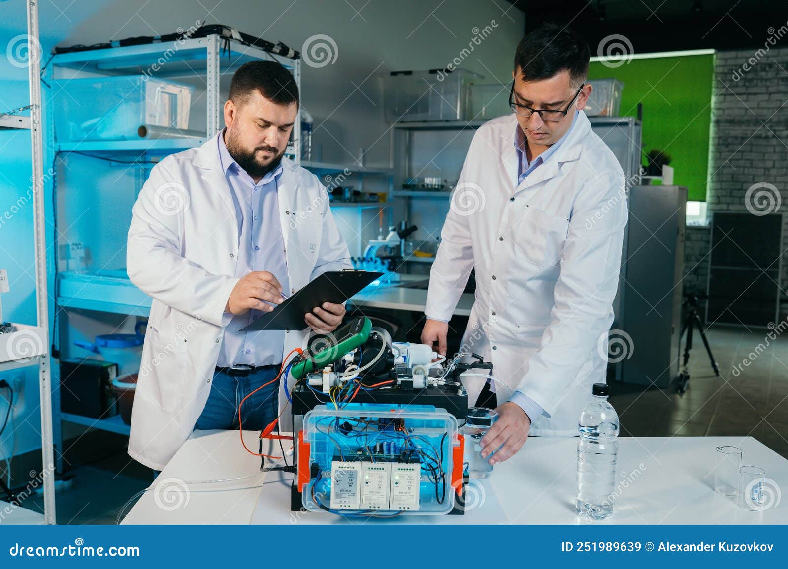Two Laboratory Assistants are Working on the Development of Innovative ...
