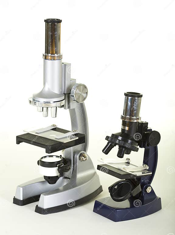 Two Laboratory Microscopes stock photo. Image of experiment - 10431278