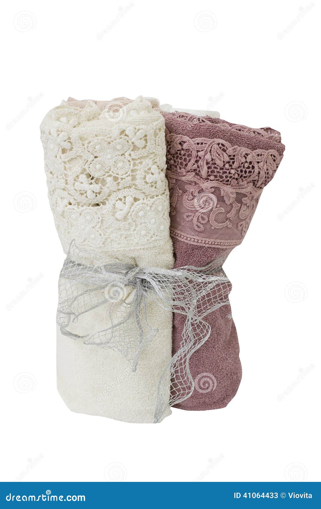 Two lace towels stock image. Image of bordeau, color - 41064433