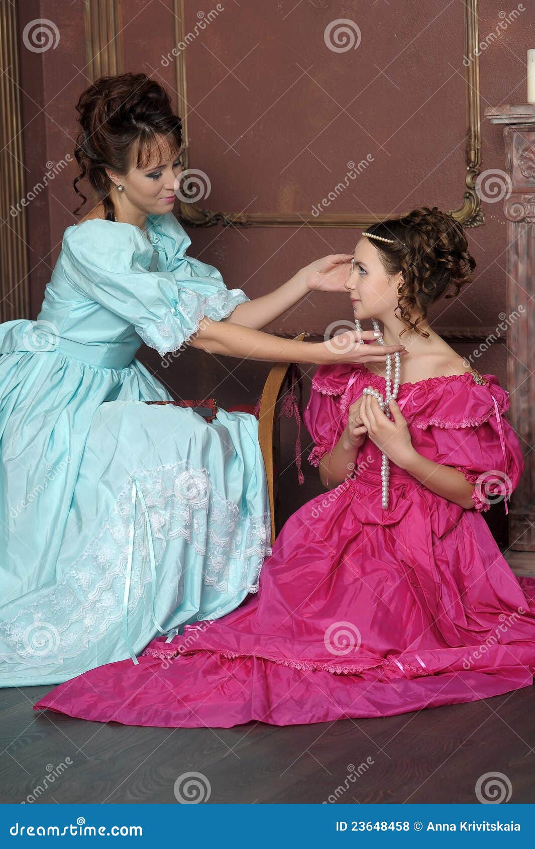 Two ladies stock photo. Image of elegance, angel, beautiful - 23648458