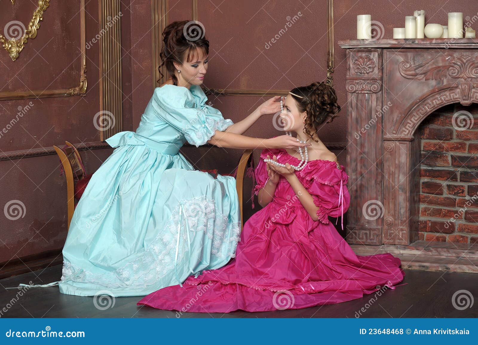 Two ladies stock photo. Image of actress, fashion, ampir - 23648468