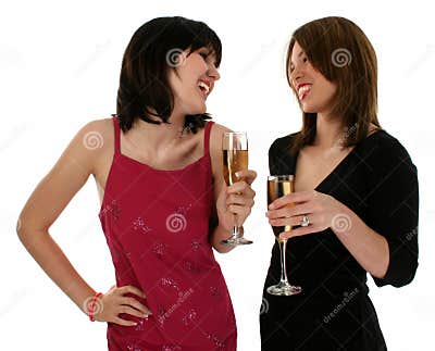 Two Ladies at a Party stock image. Image of ladies, drunk - 467803