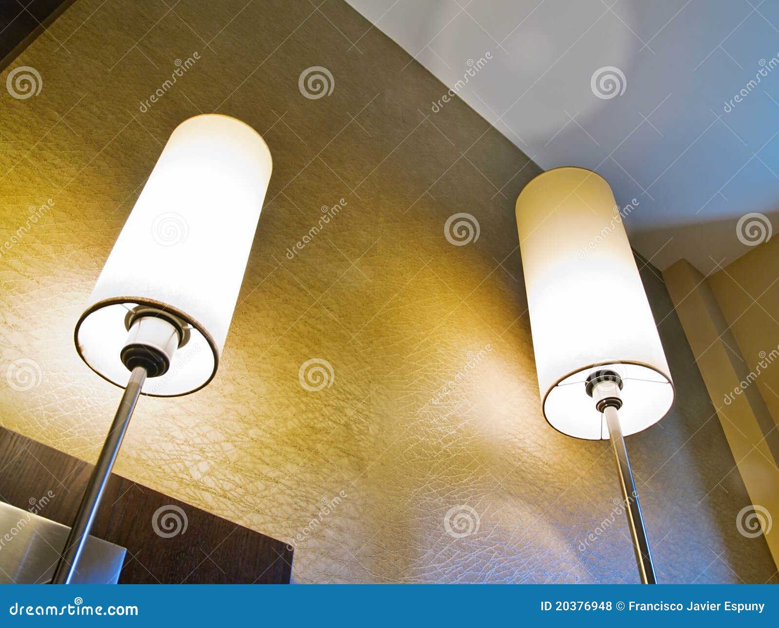 Two lamps stock photo. Image of wall, interior, lamp - 20376948