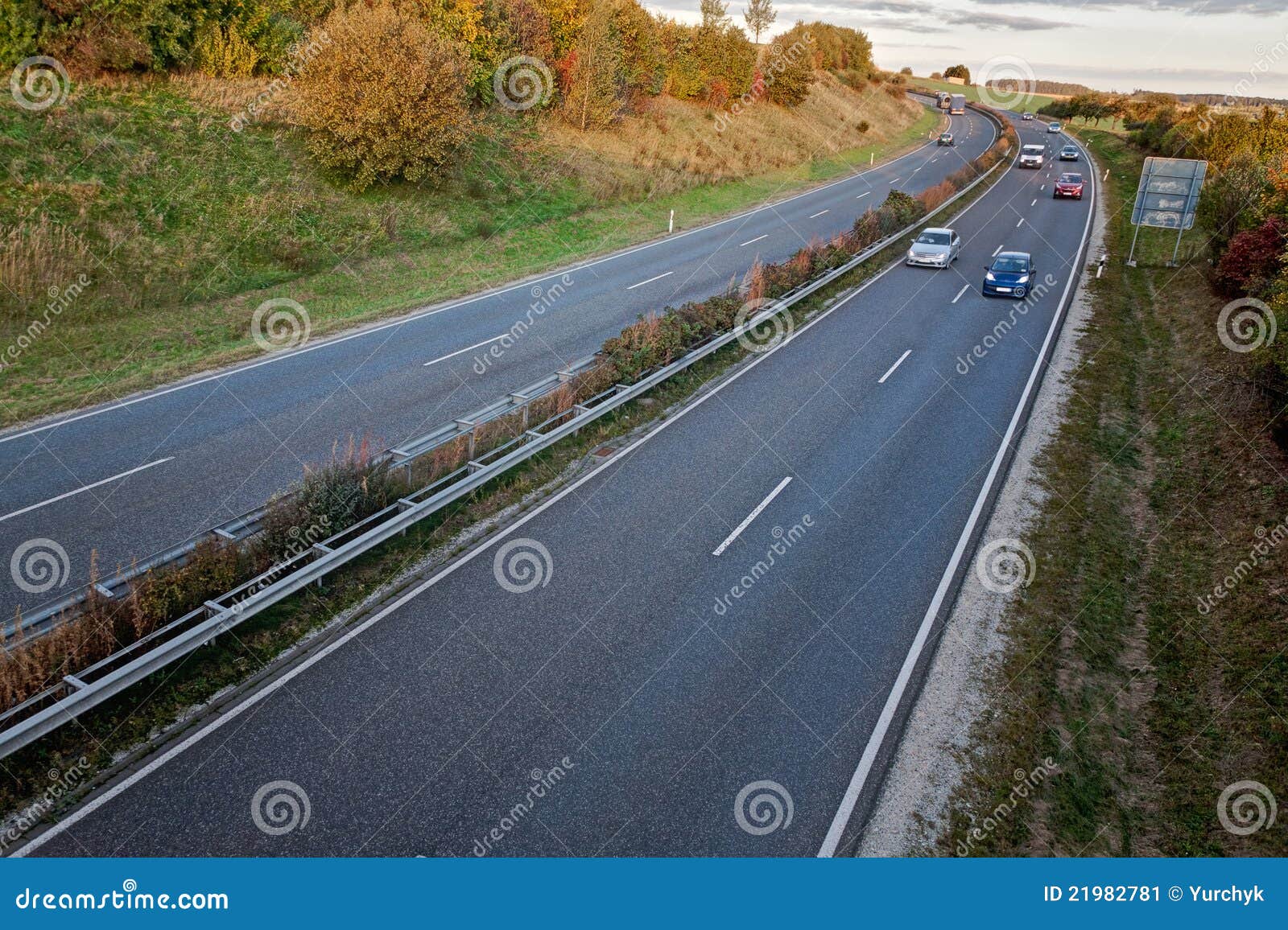 Two lane road stock image. Image of landscape, scene - 21982781