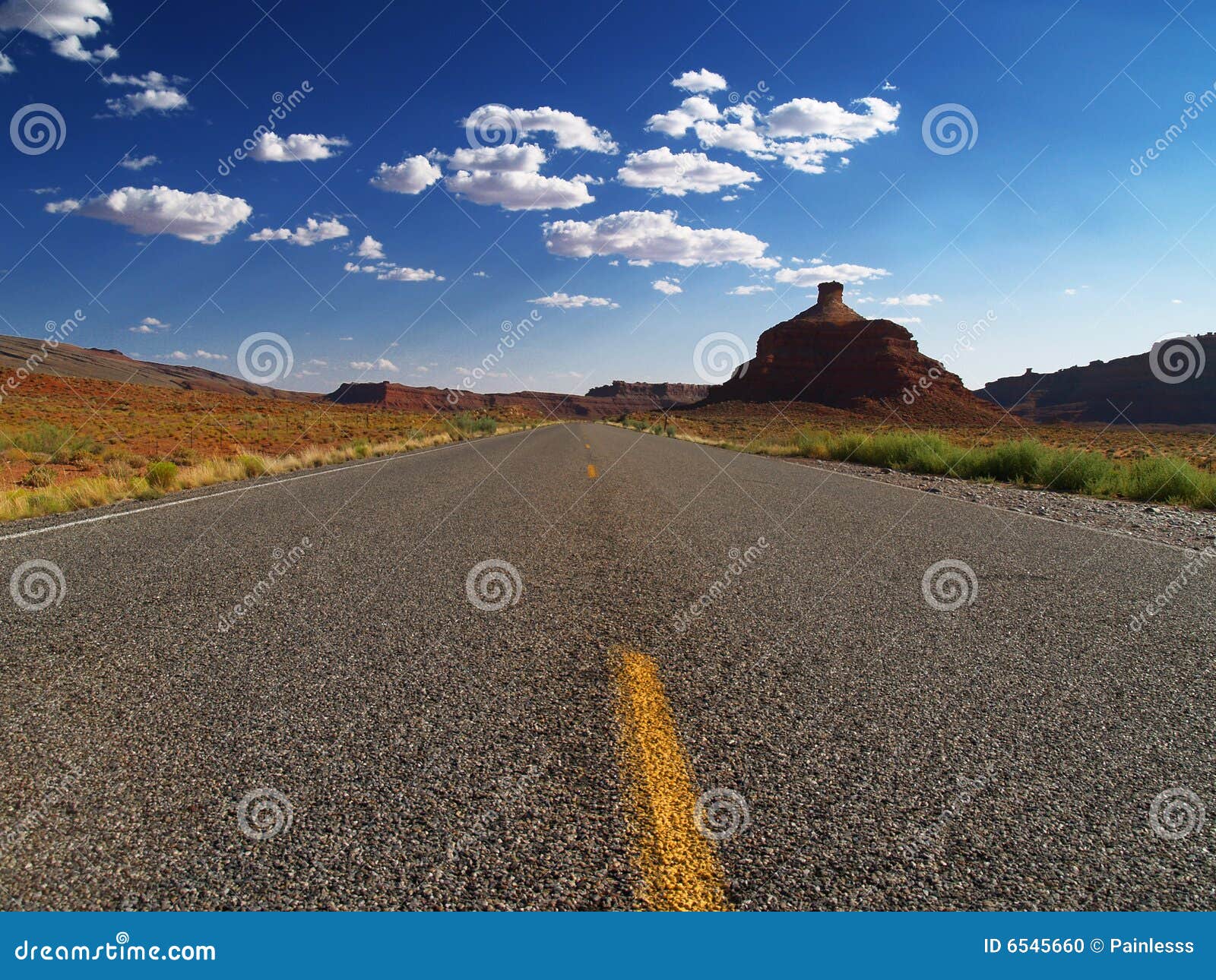 Two lane road in Utah stock photo. Image of desert, scenery - 6545660