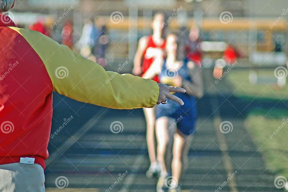 Two laps to go stock image. Image of distance, racing, competitor - 208135