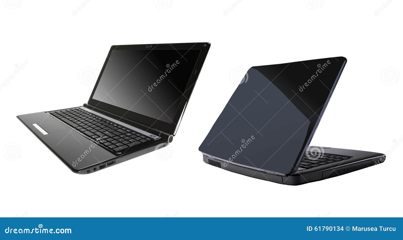 Two laptops stock photo. Image of close, medium, camera - 61790134