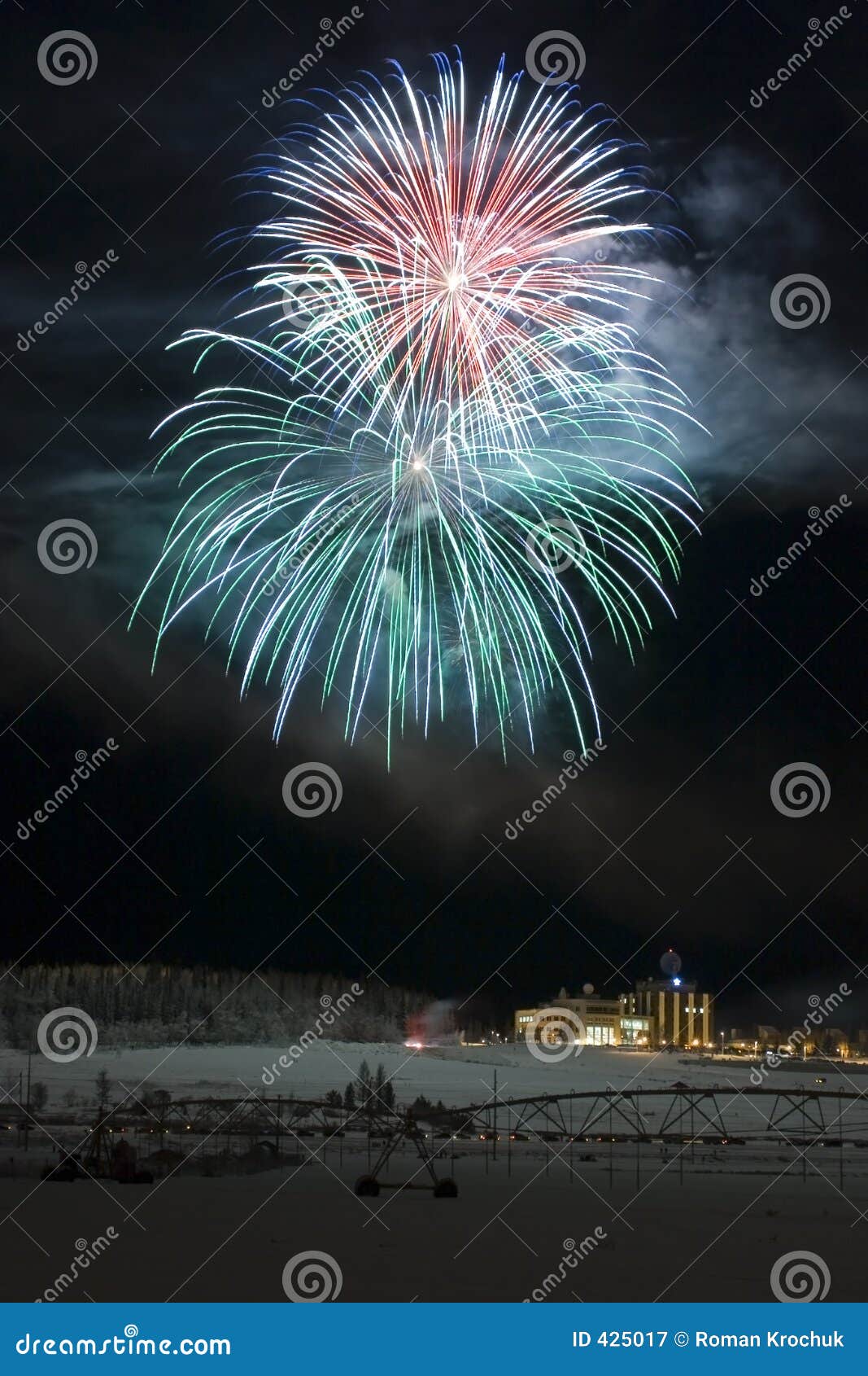 Two large fireballs stock image. Image of dark, celebration - 425017