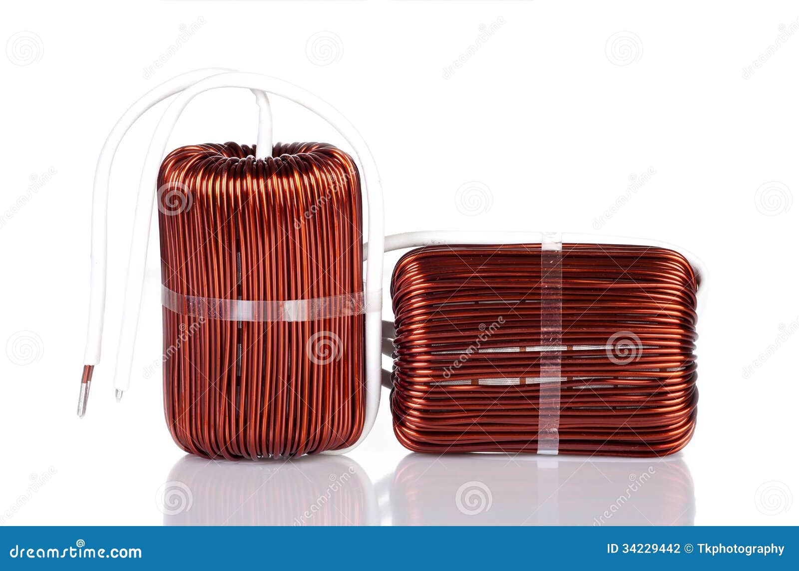 Two Large Industrial Toroidal Choke Coils Stock Photo - Image of ...