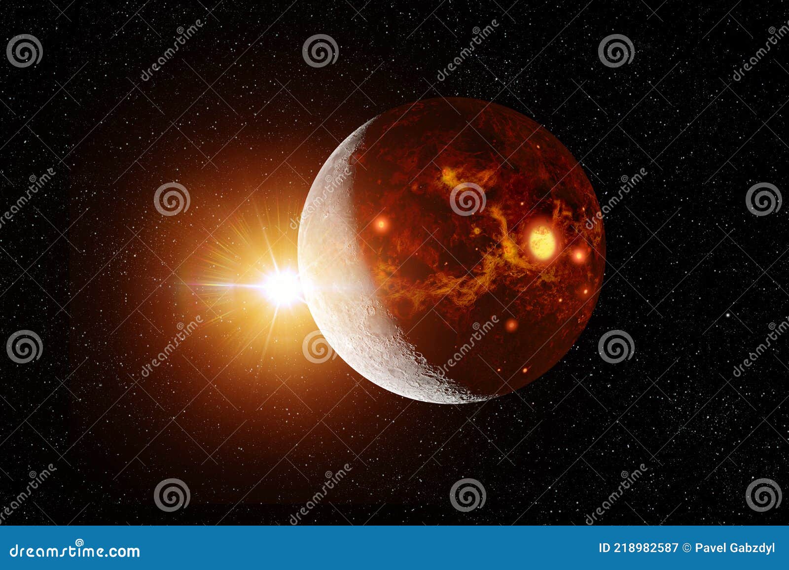 Two Planets Collide In Deep Space Royalty-Free Stock Photography ...