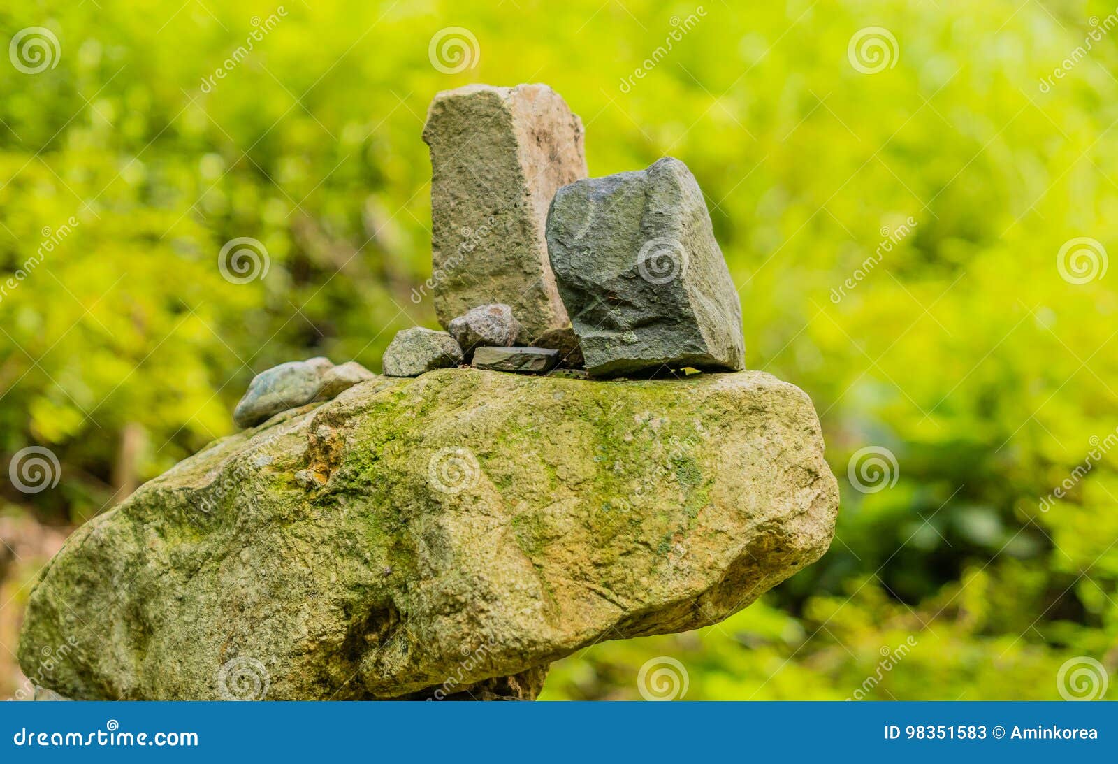 Two Large Rectangle Shaped Rocks Stock Image - Image of geology, asia ...