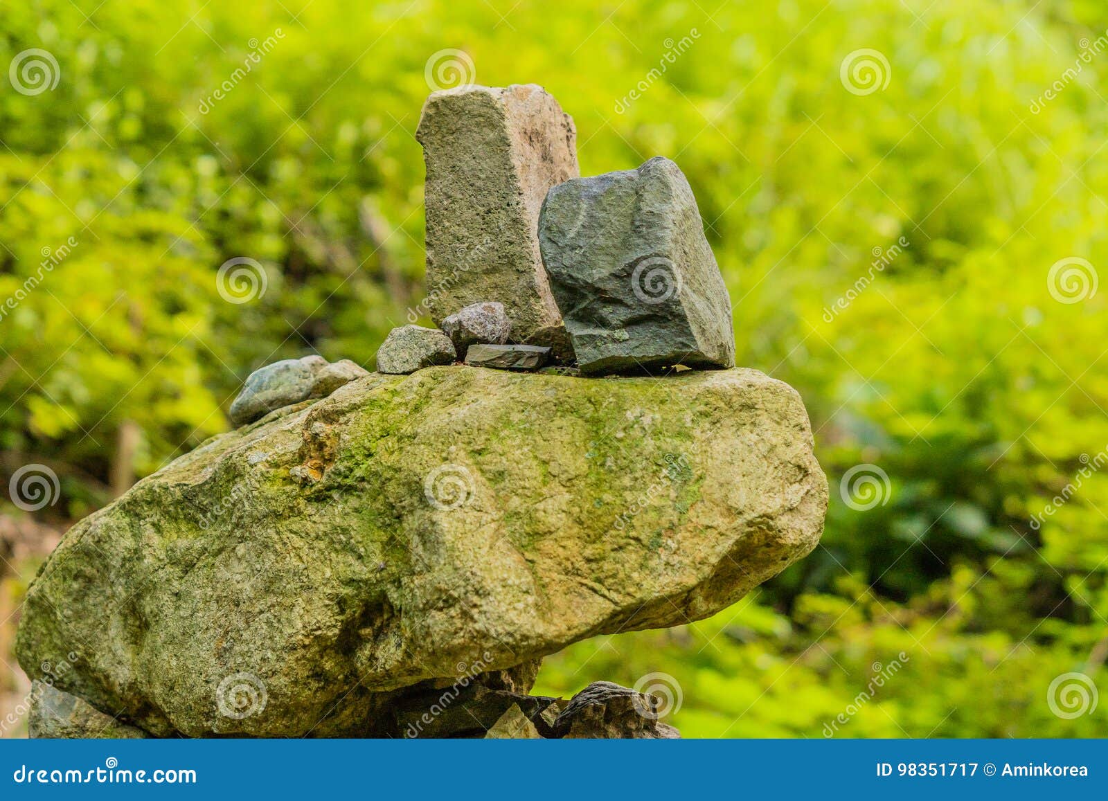 Two Large Rectangle Shaped Rocks Stock Image - Image of grey, closeup ...