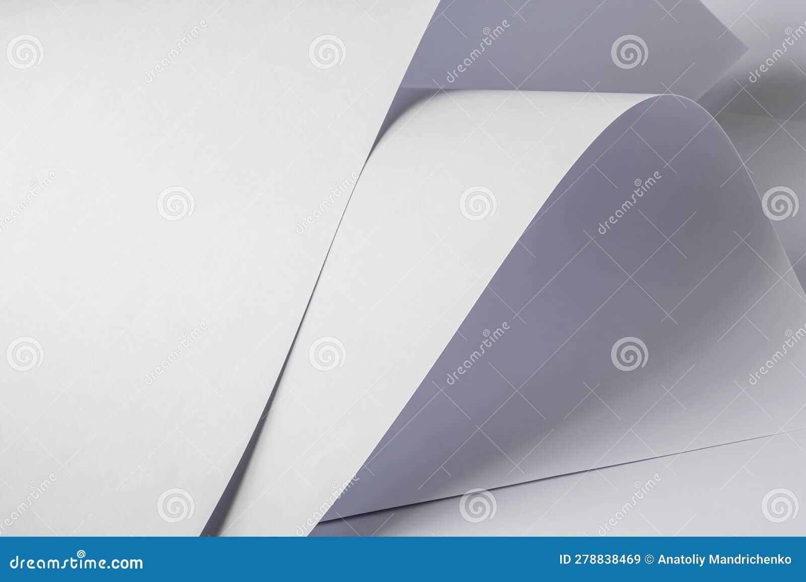 Two Large Sheets of White Paper. Stock Image - Image of abstract ...