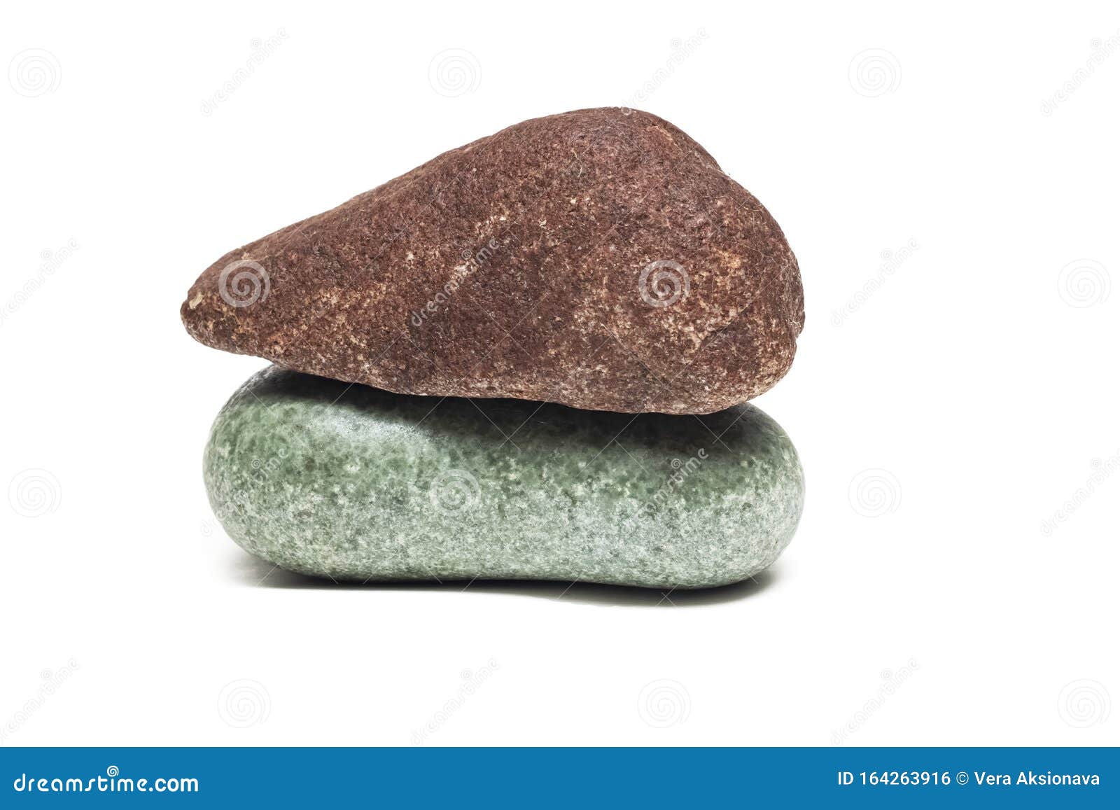 Two Large Stones, Isolated on White Background Stock Photo - Image of ...