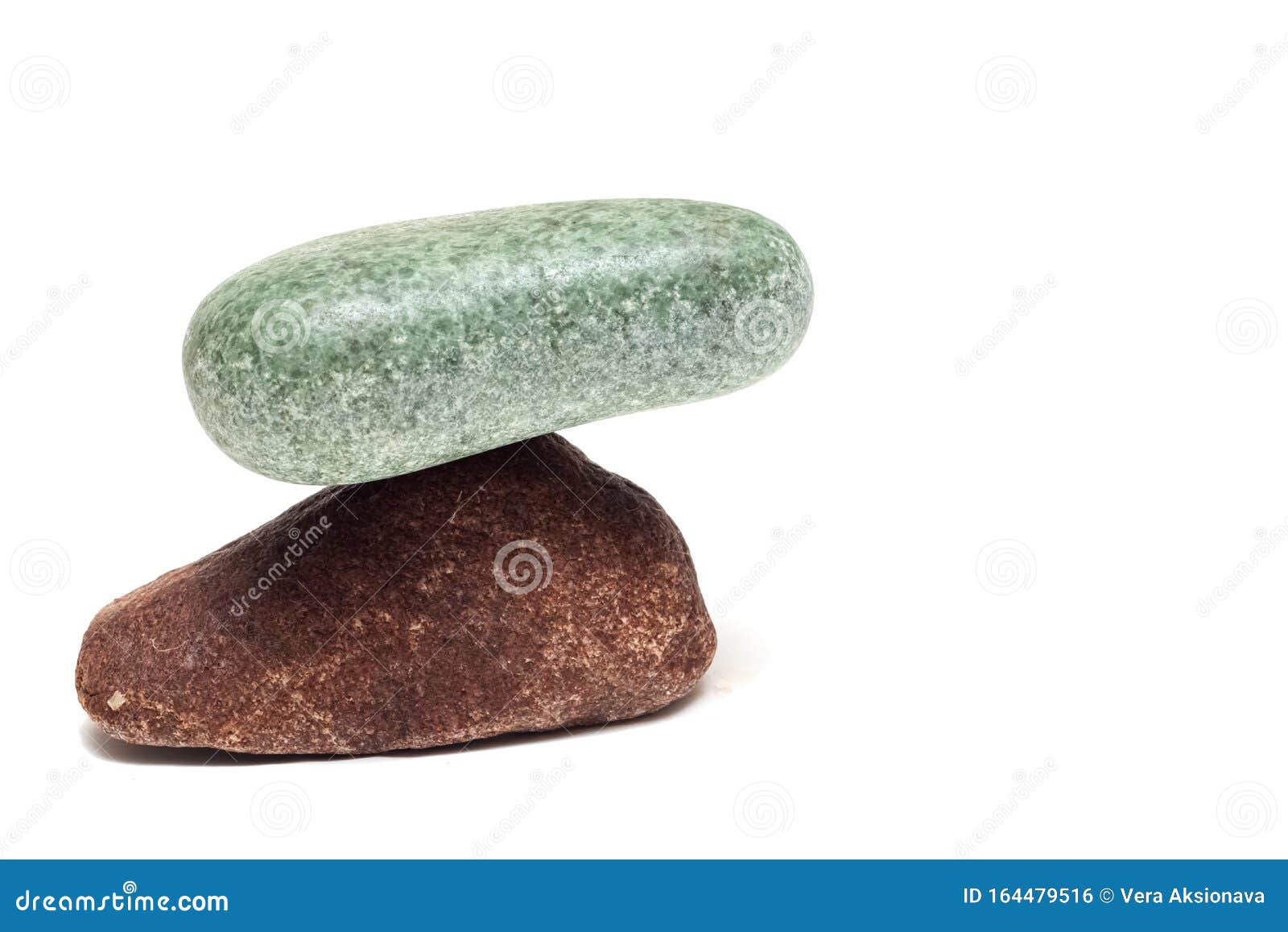 Two Large Stones, Isolated on White Background Stock Photo - Image of ...