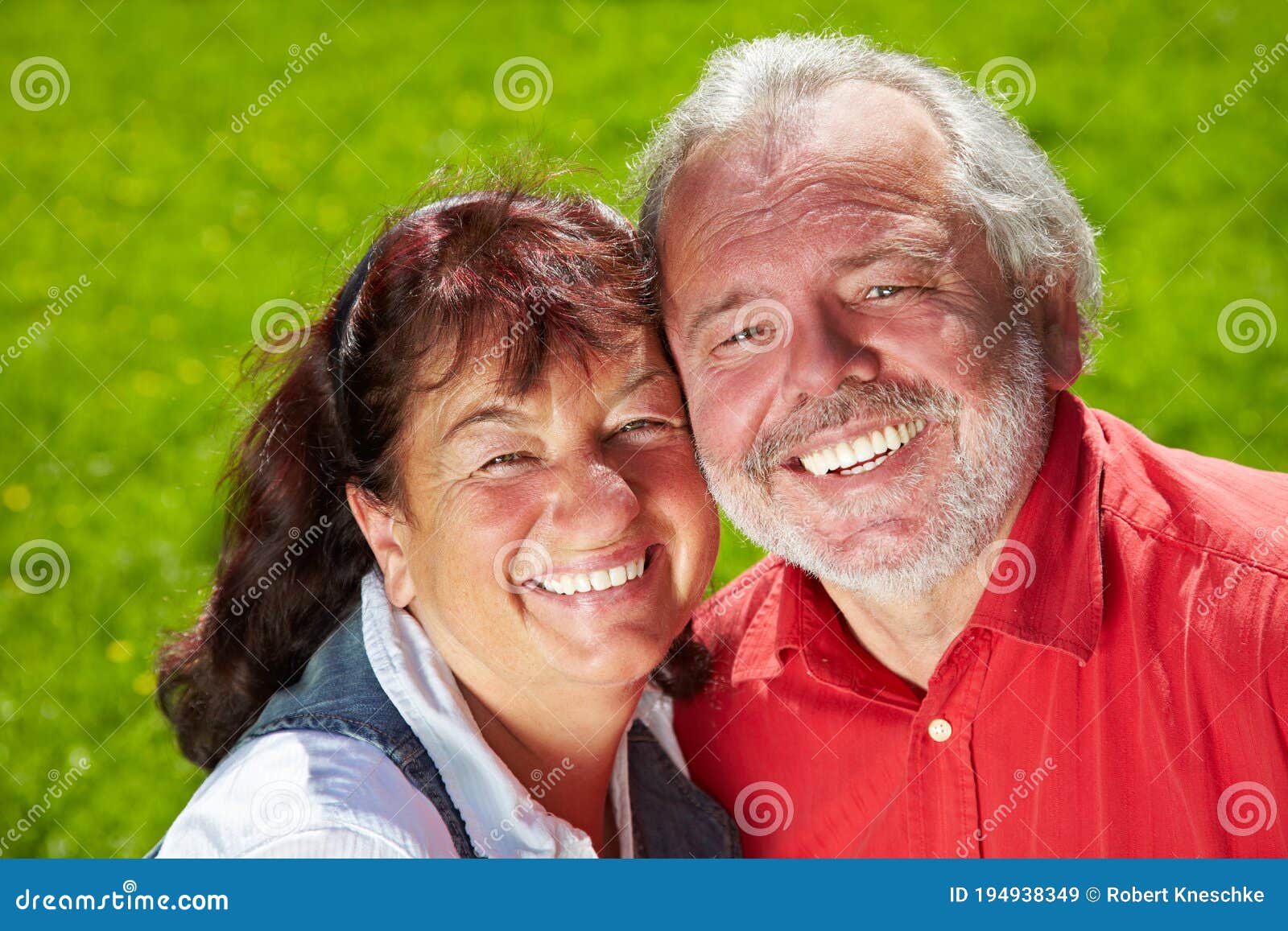 Two Laughing Seniors in the Park Stock Image - Image of citizens ...