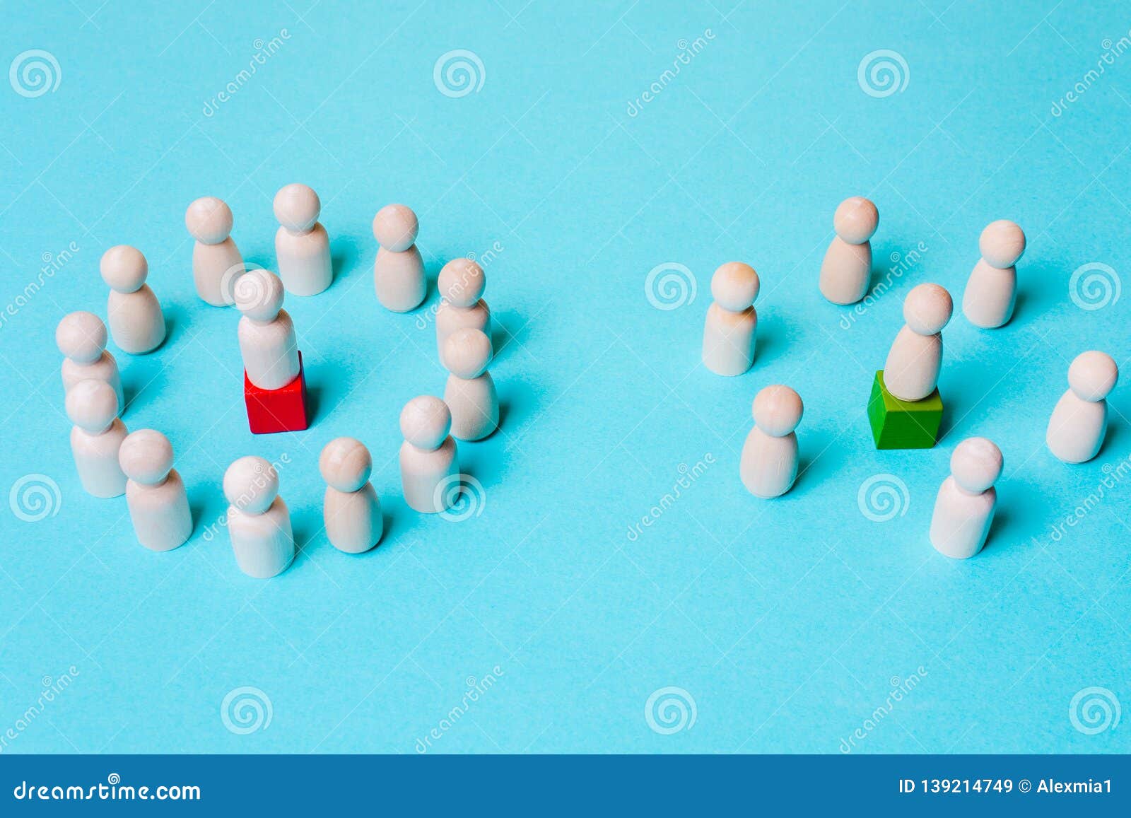 Two Leaders, Business Teams. Focus Group Stock Image - Image of ...