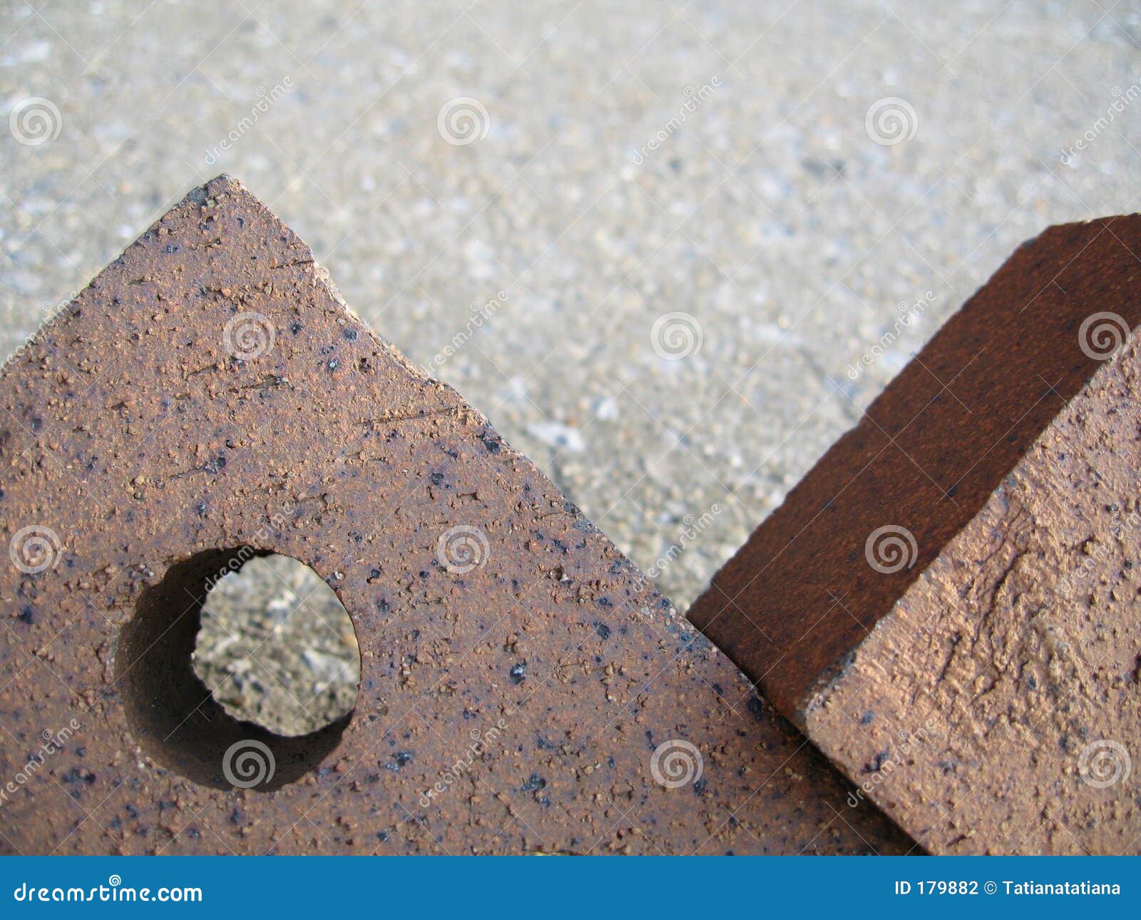 Two Leaning Bricks Abstract Stock Photo - Image of cement, grey: 179882