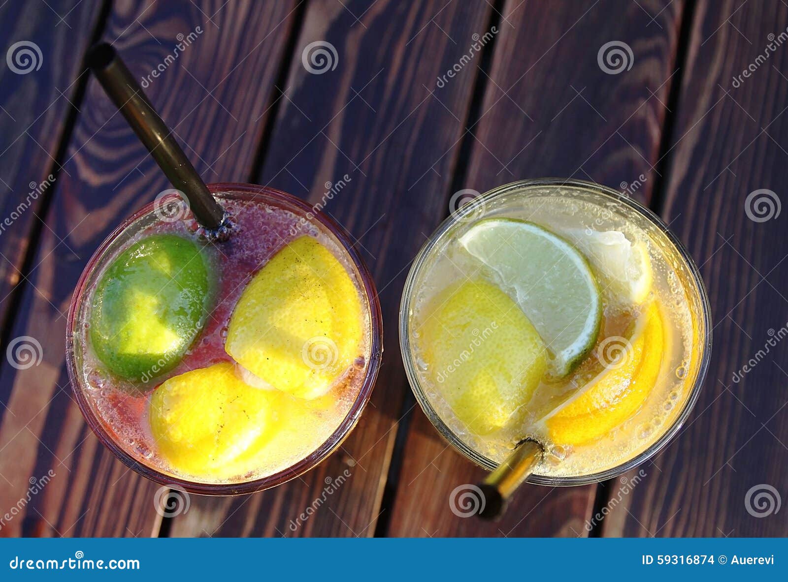 Two lemonade stock photo. Image of eating, lemon, table - 59316874