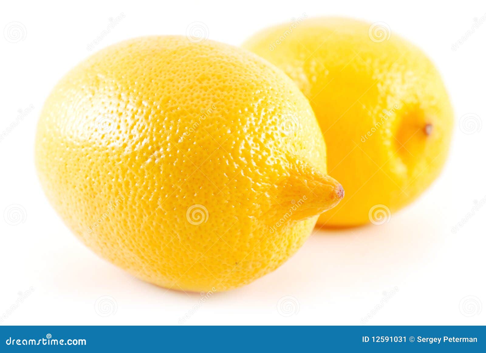Two lemons stock image. Image of acid, citrus, dessert - 12591031