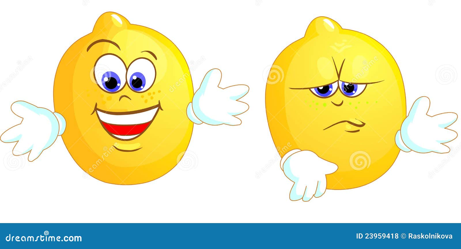 Two lemons stock illustration. Illustration of sour, clipart - 23959418