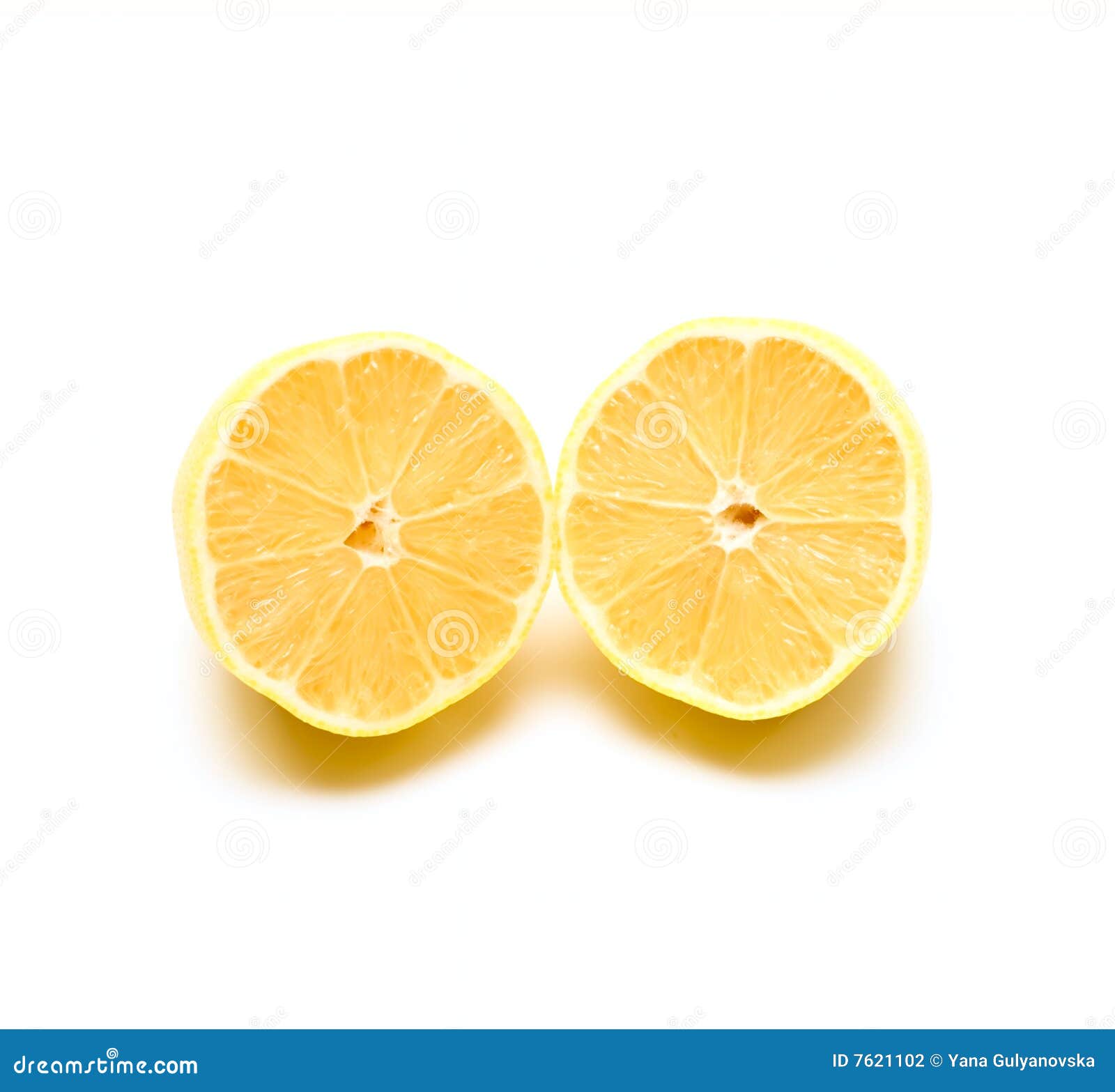 Two Lemons stock photo. Image of isolated, beauty, fresh - 7621102