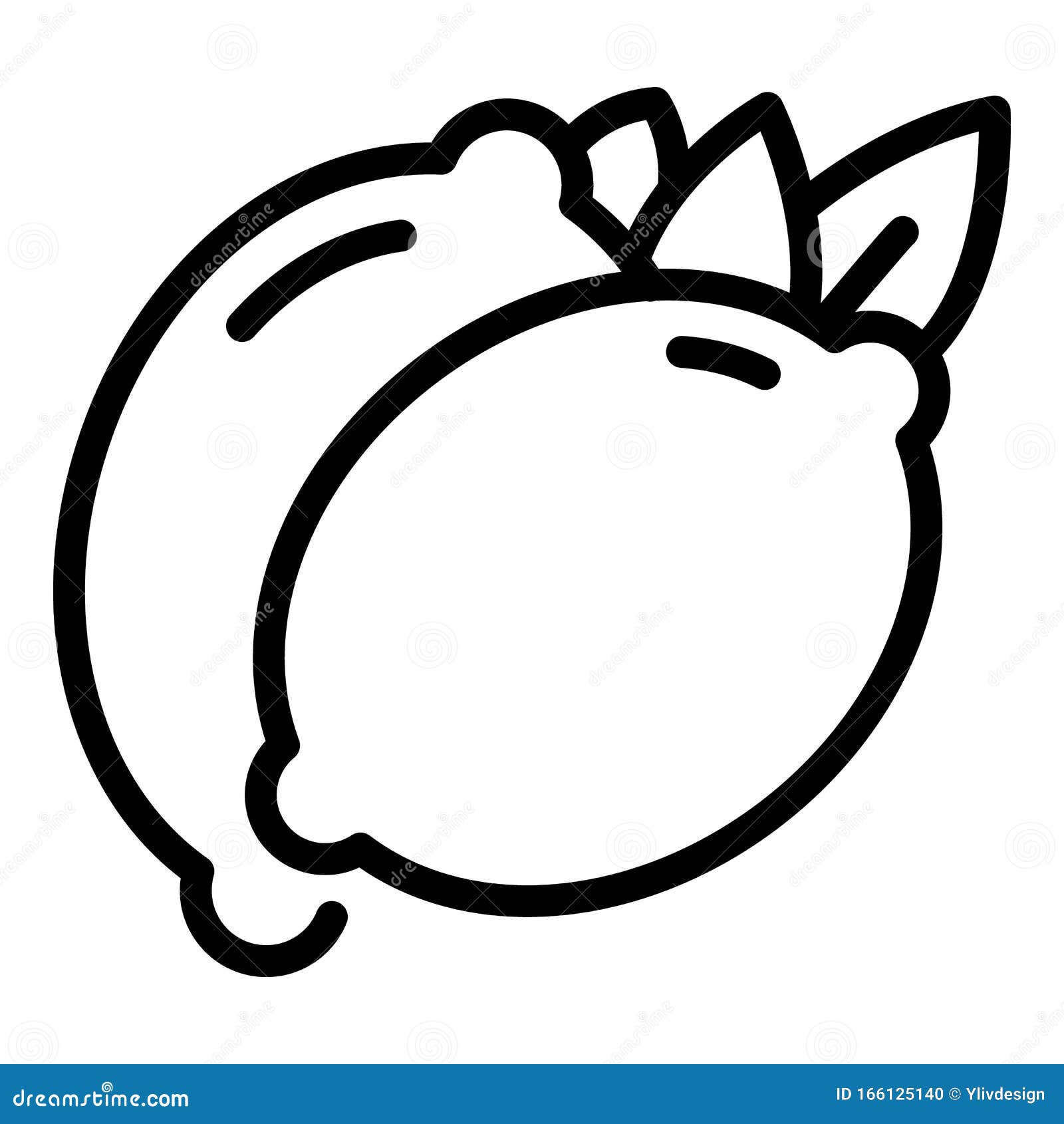 Two Lemons Icon, Outline Style Stock Vector - Illustration of fresh ...