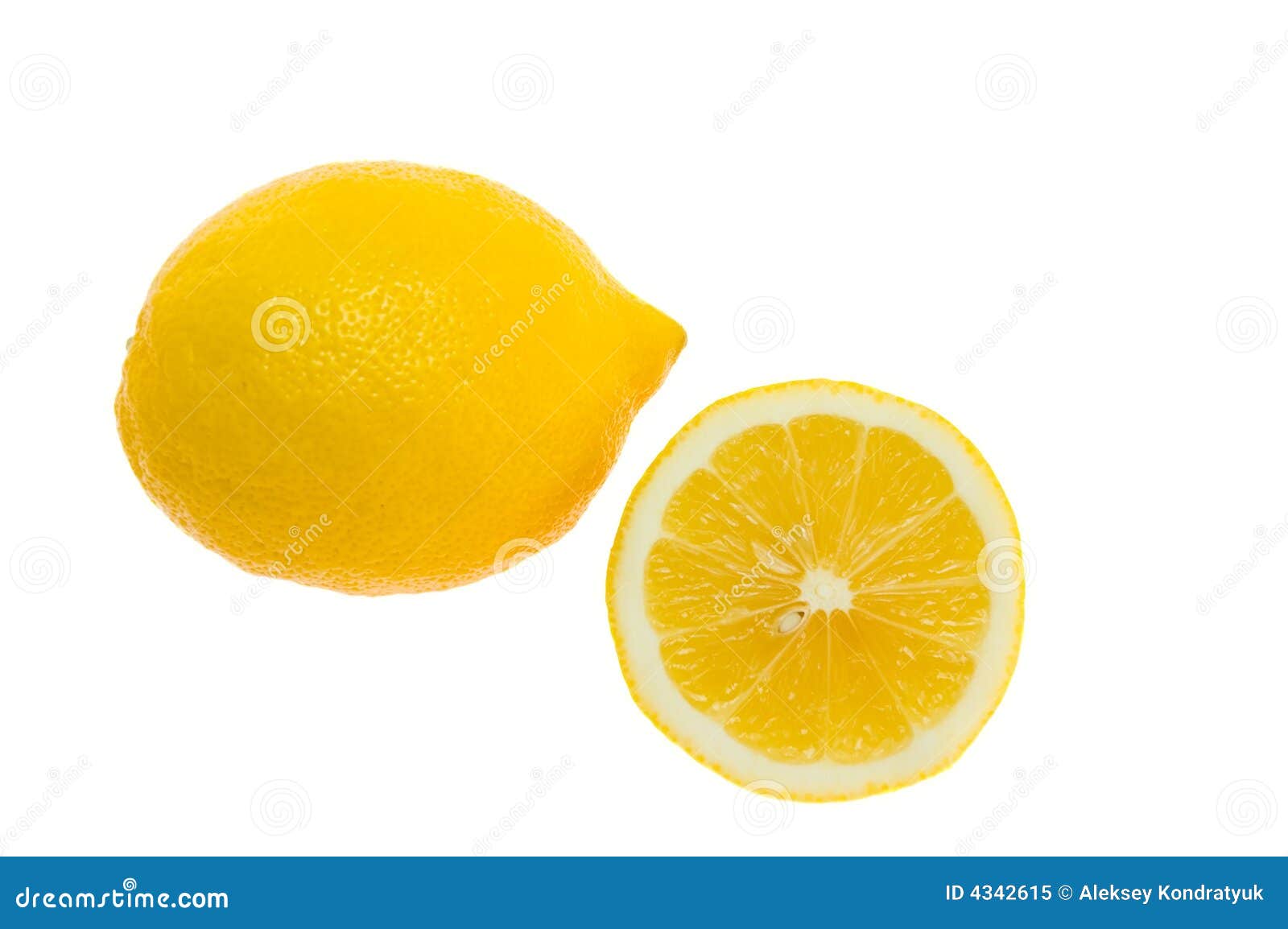 Two lemons isolated stock image. Image of ripe, isolated - 4342615