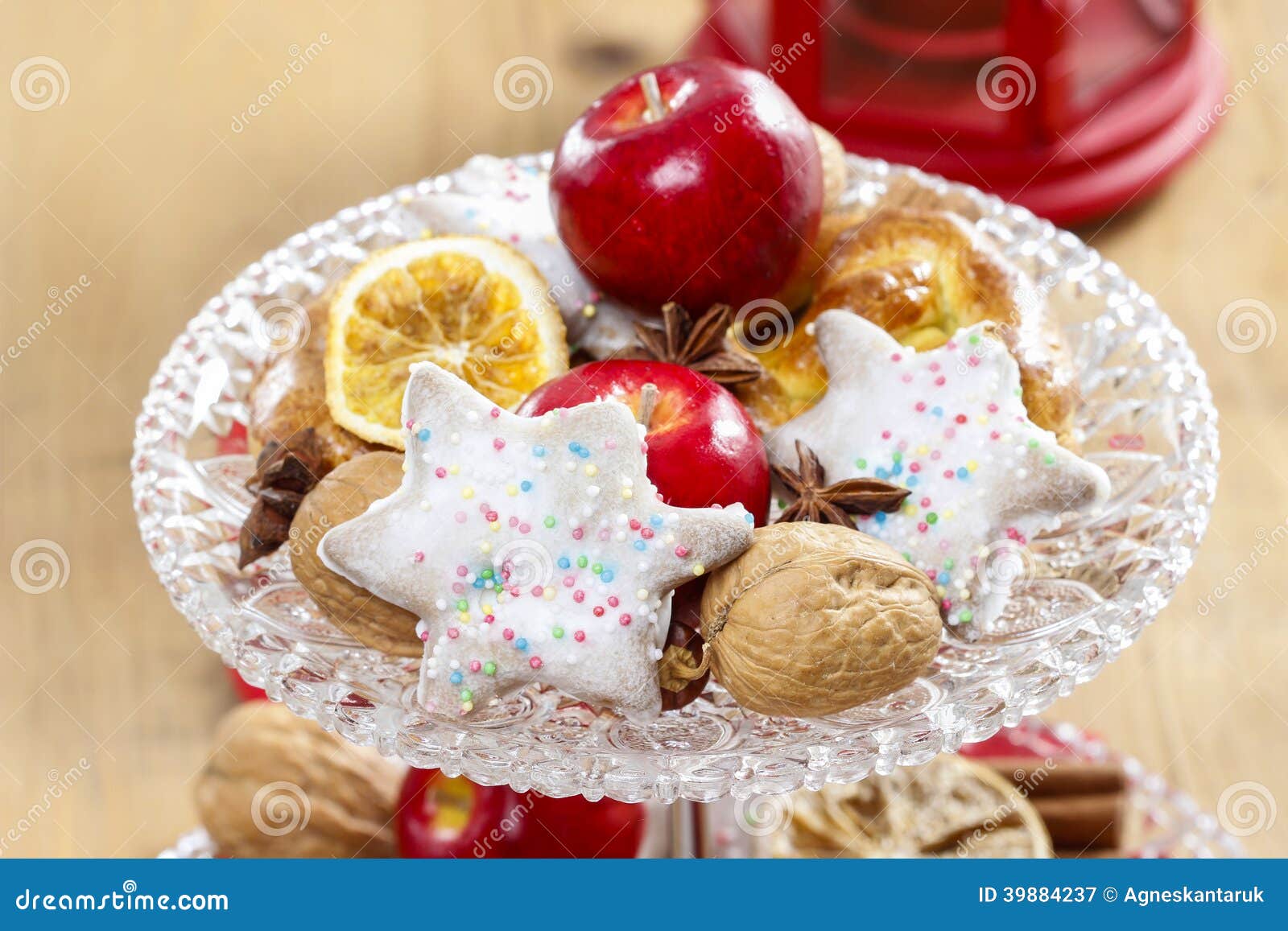 Two Level Dessert Stand Full of Sweets Stock Image - Image of ...