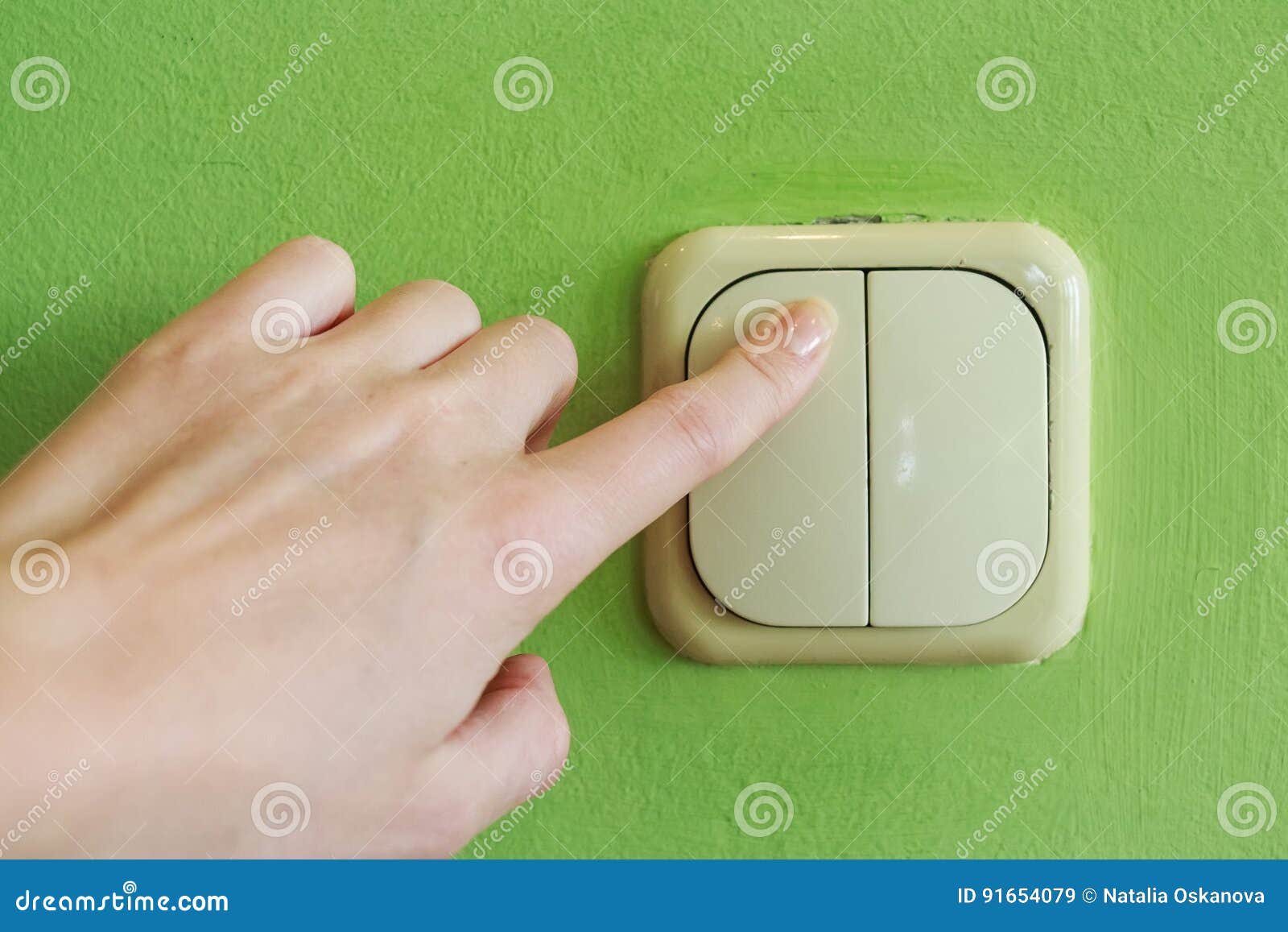 Two Levers Ivory Light Switch Stock Image - Image of electric ...