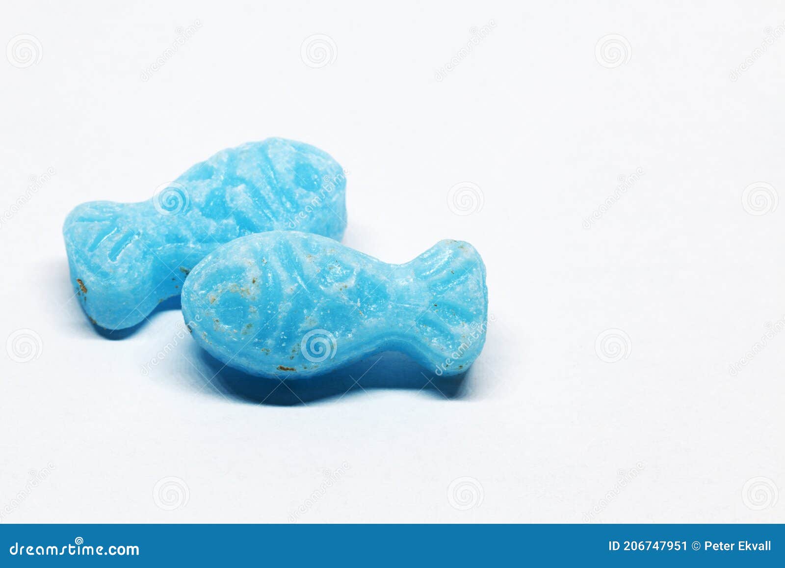 Two light blue candy fish stock image. Image of cute - 206747951