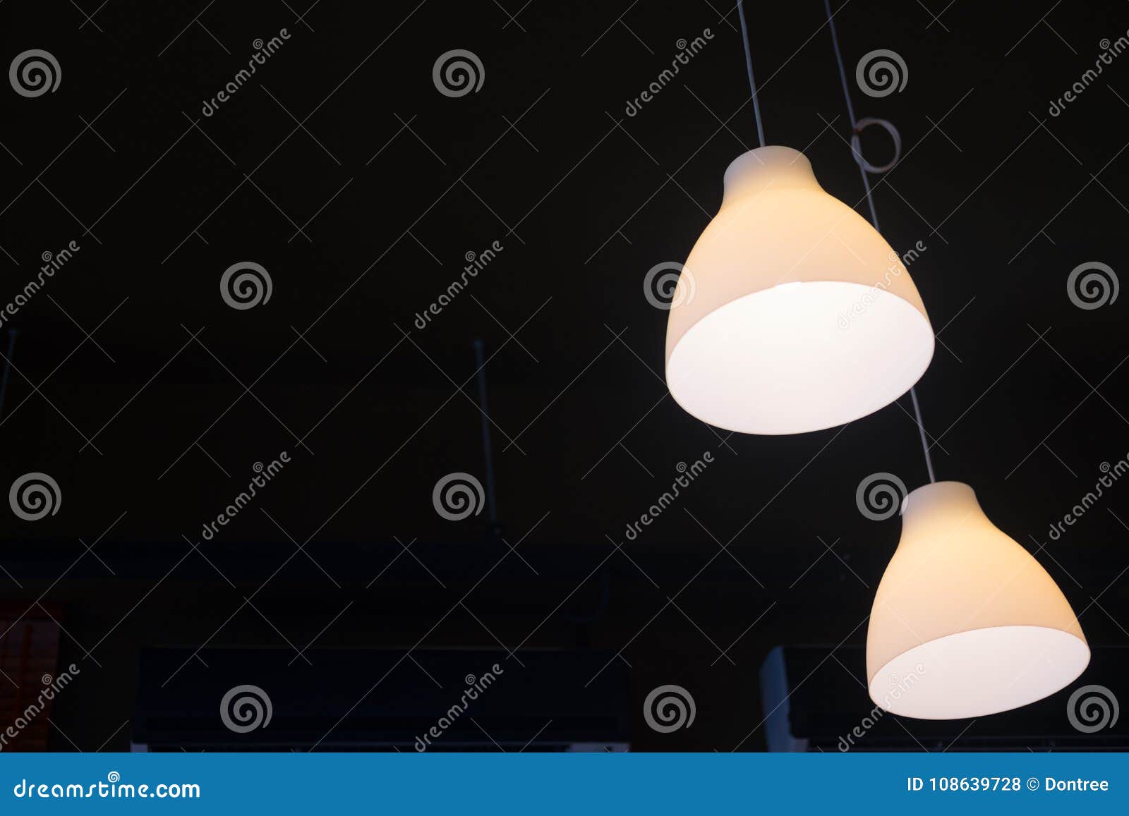 Two light bulb lamp stock photo. Image of decorative - 108639728