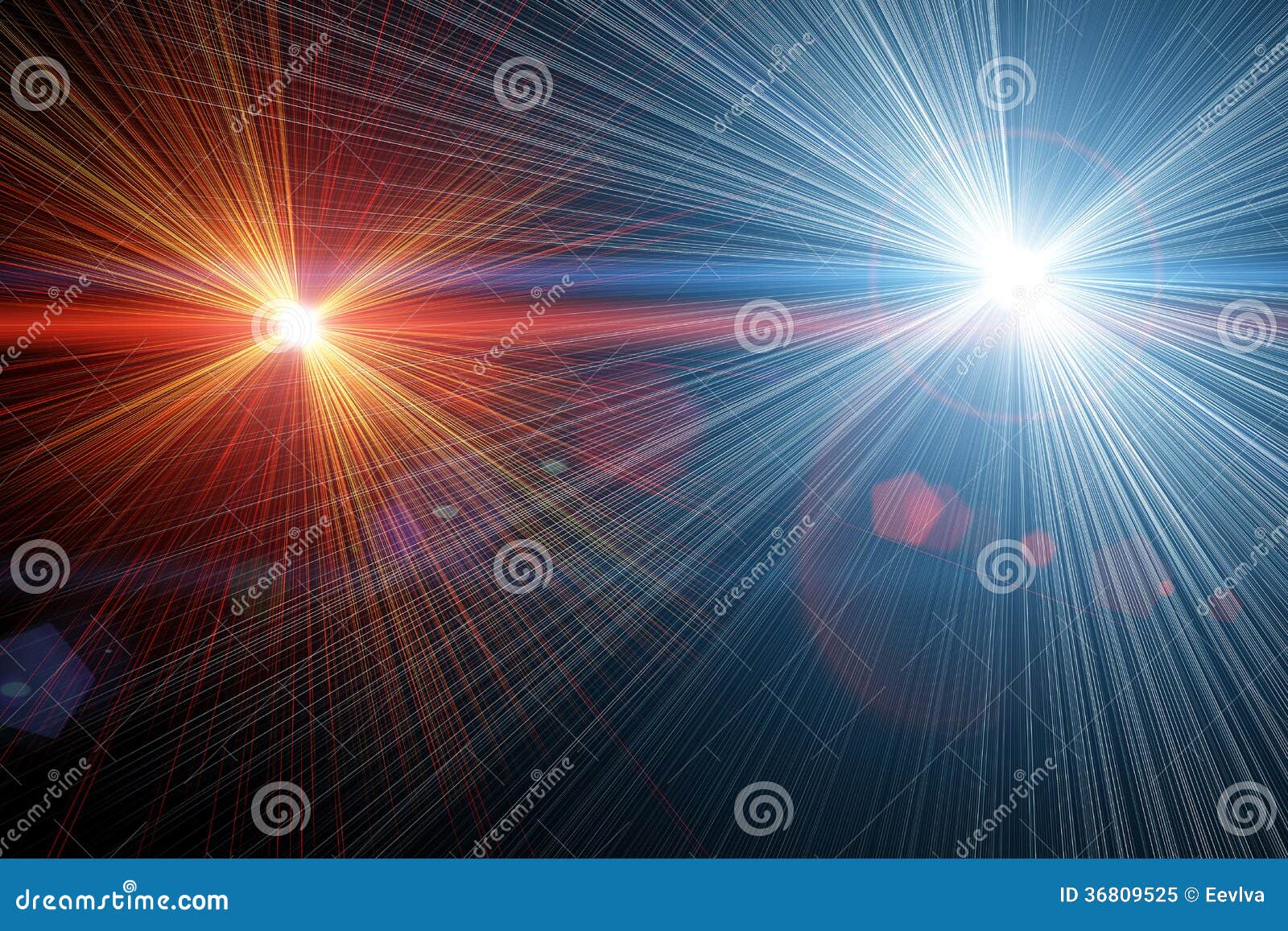Two light flares. stock illustration. Illustration of glow - 36809525