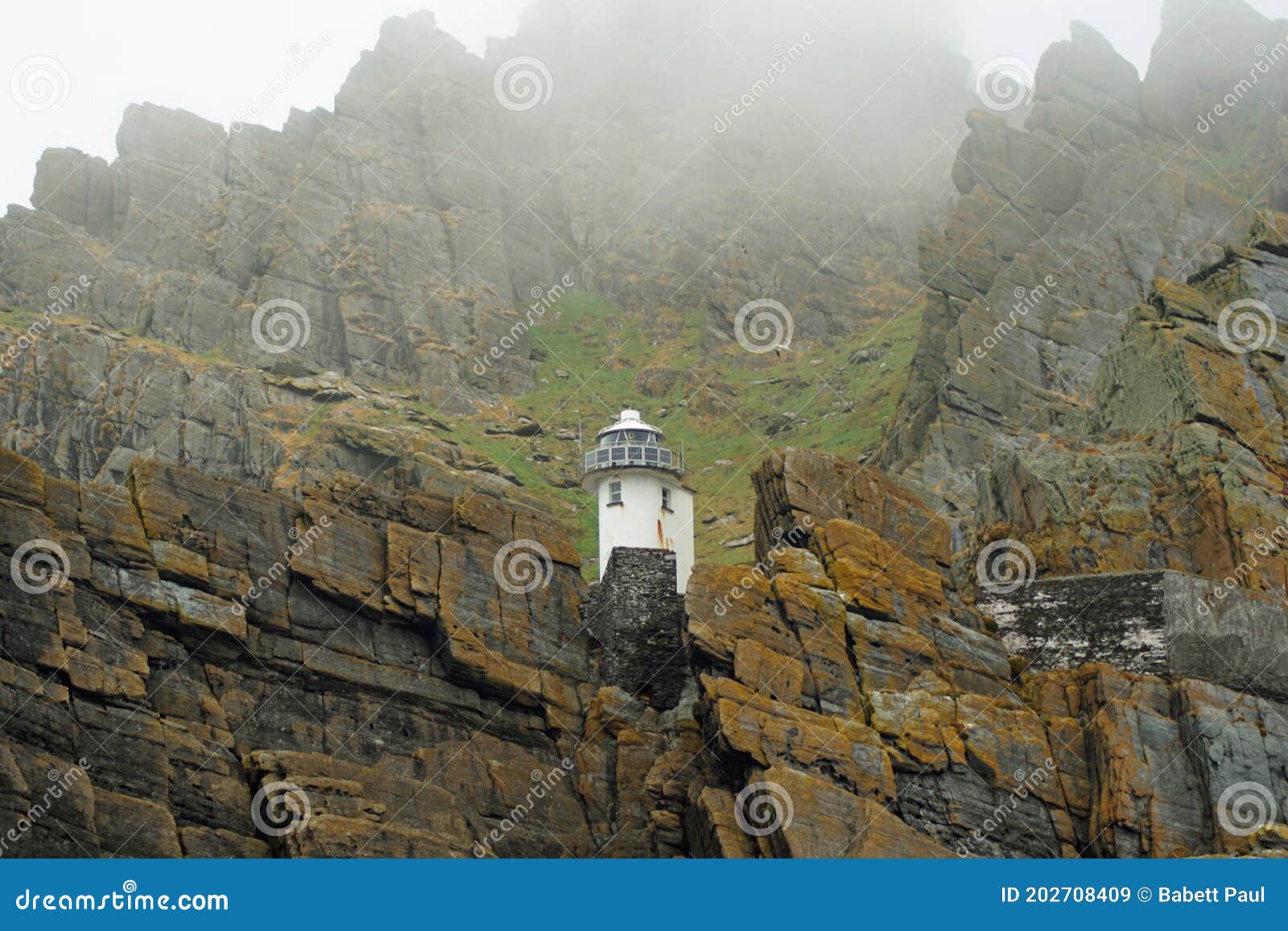 Skellig Michael Lighthouses Stock Image - Image of building, landscape ...