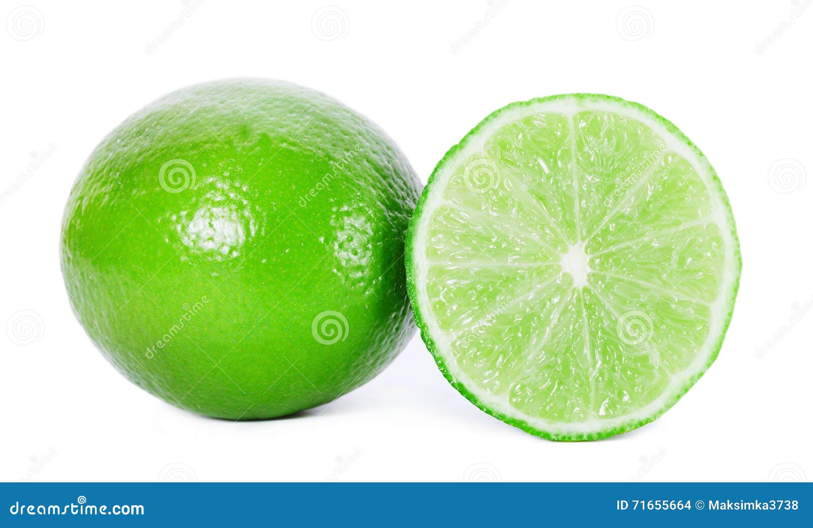 Two Limes Sliced Isolated on White Clipping Path Stock Photo - Image of ...