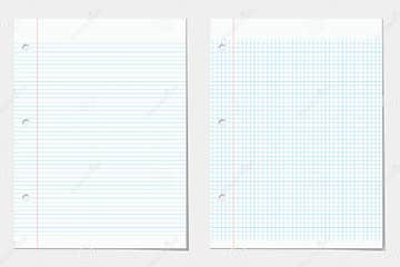Two lined notebook sheets stock vector. Illustration of notepad - 31443195