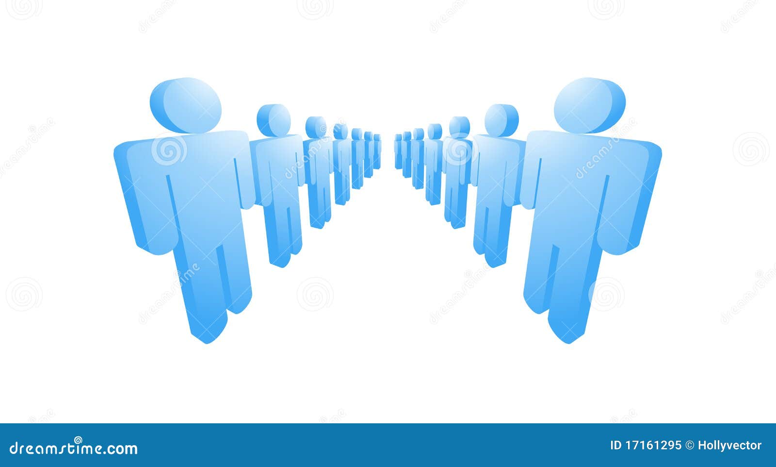 Two lines of people stock illustration. Illustration of queue - 17161295