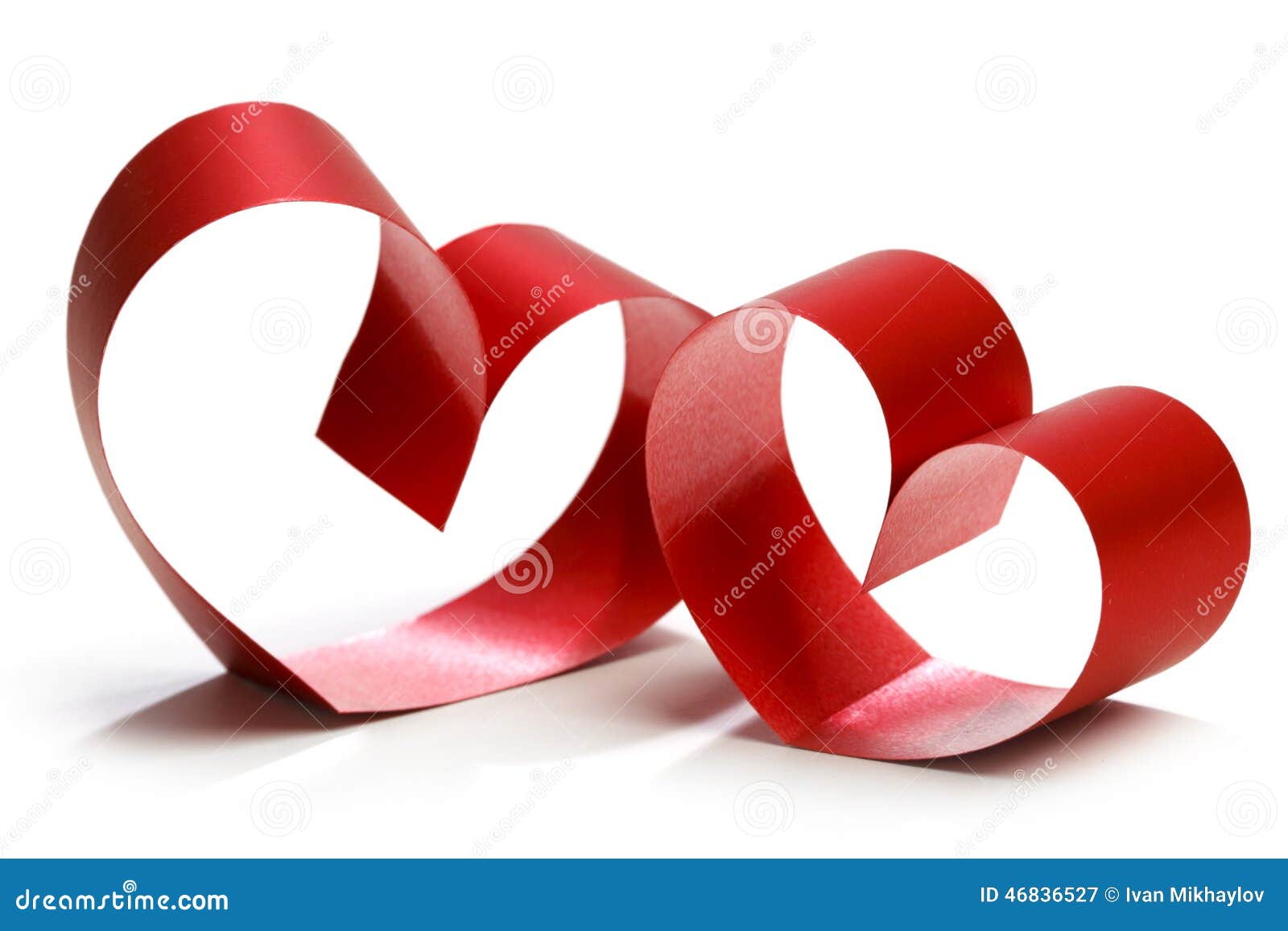 Two linked hearts stock image. Image of linked, romance - 46836527
