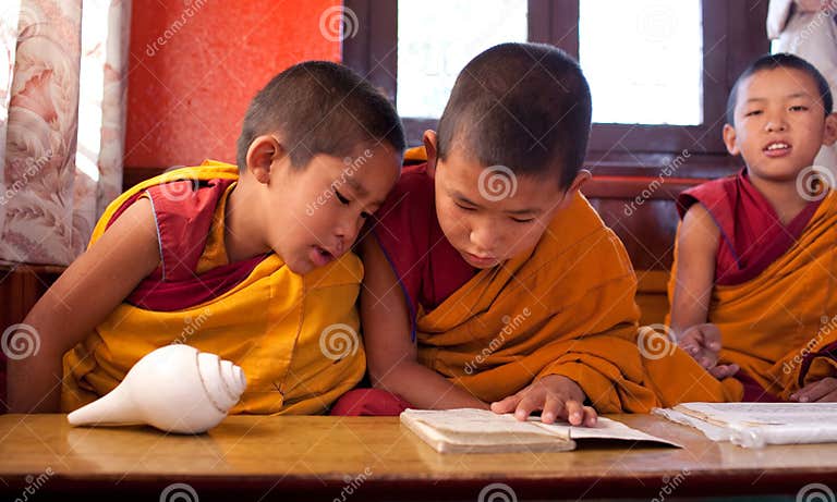 Two little buddhist monks editorial photo. Image of monk - 15310921