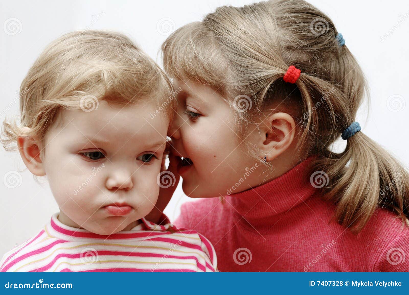 Two little children stock photo. Image of secrecy, offspring - 7407328