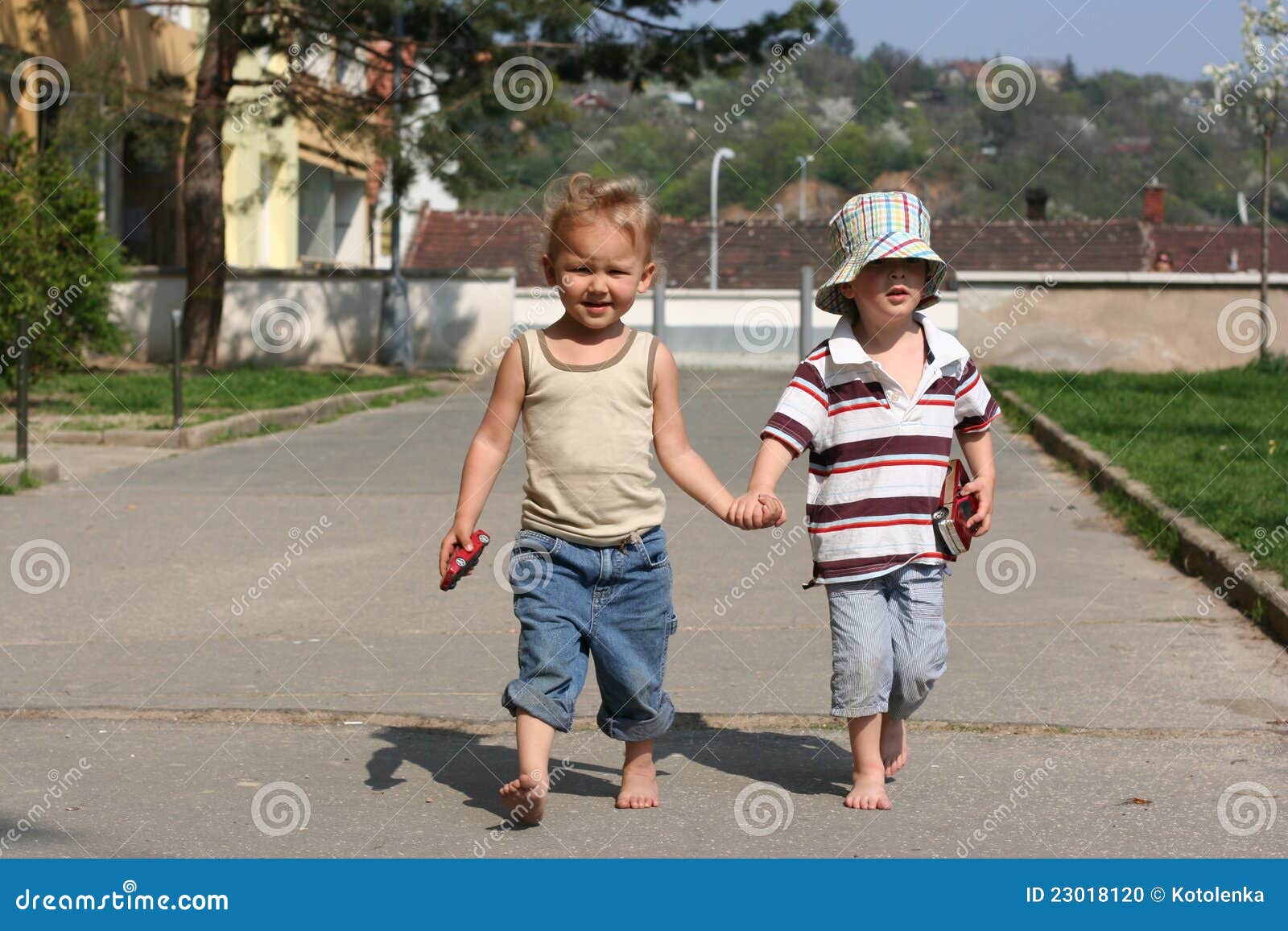 Two little friends stock photo. Image of movement, freedom - 23018120